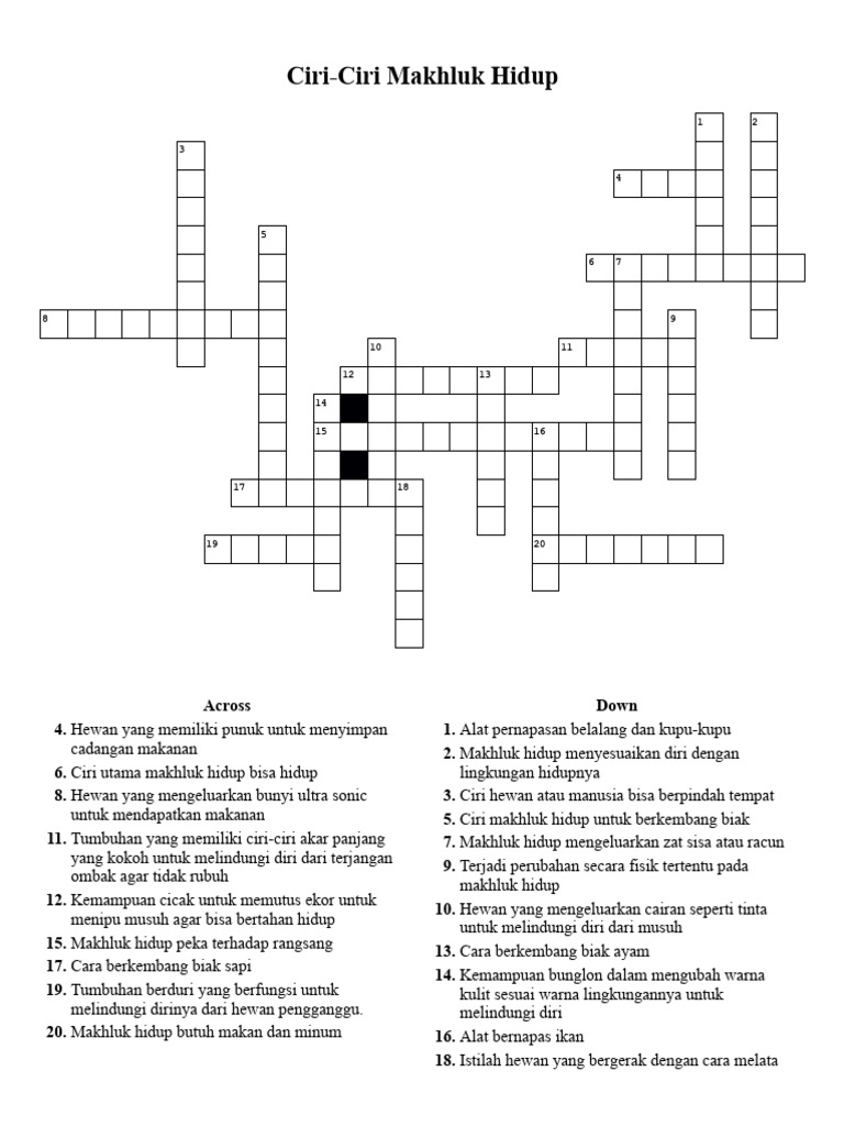 Ciri-Ciri-Makhluk-Hidup - TTS | PDF
