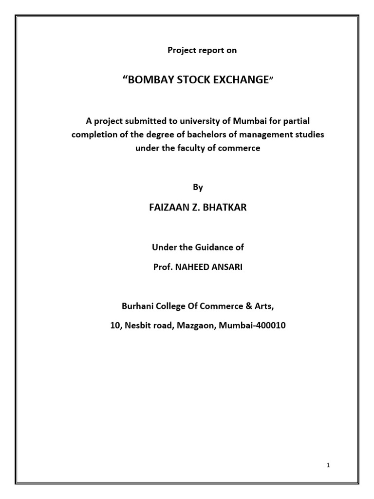 Black Book BSE | PDF | Stock Exchange | Stocks
