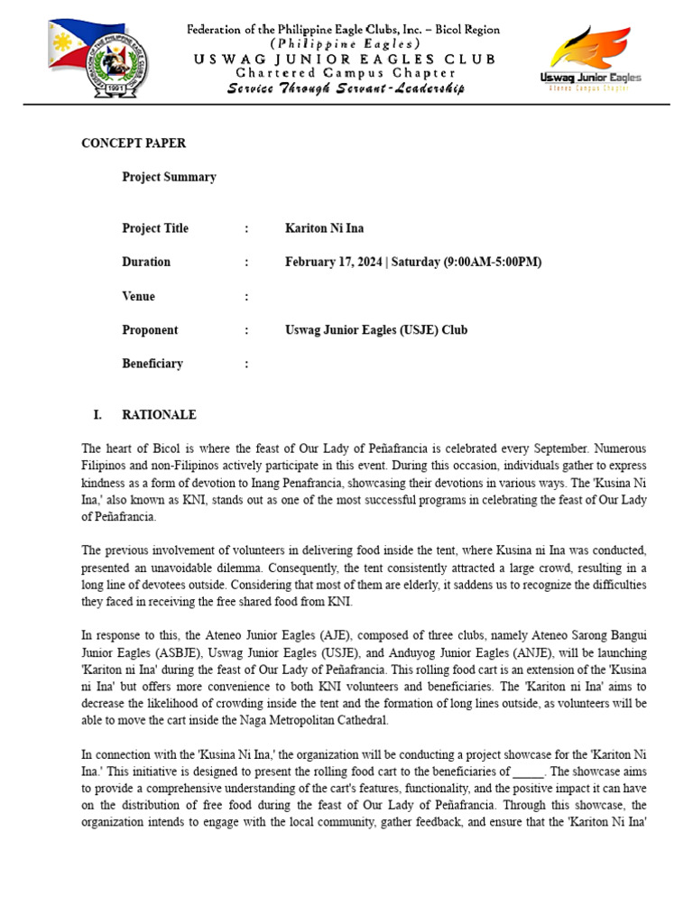 Usje Concept Paper | PDF