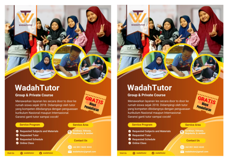 Contoh Flyer Bimbel | PDF