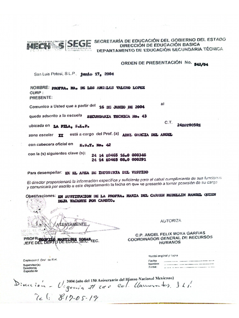 Nombramiento Definitivo | PDF