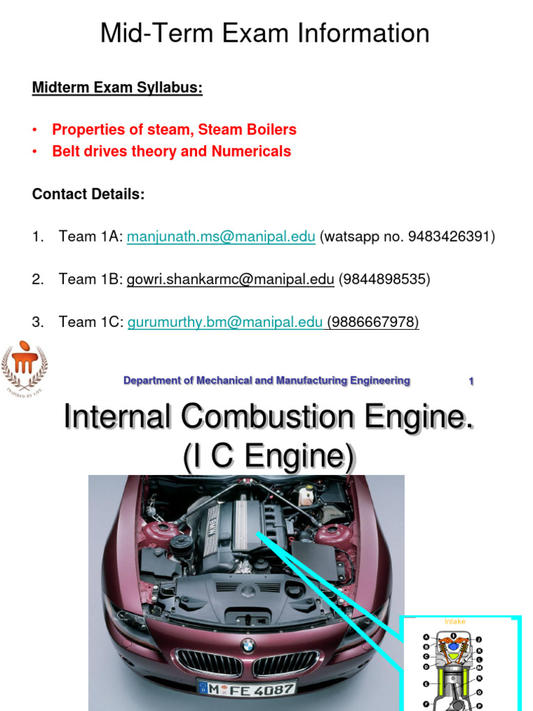 Ic Engines Ppt Revised1 Pdf Internal Combustion Engine Piston