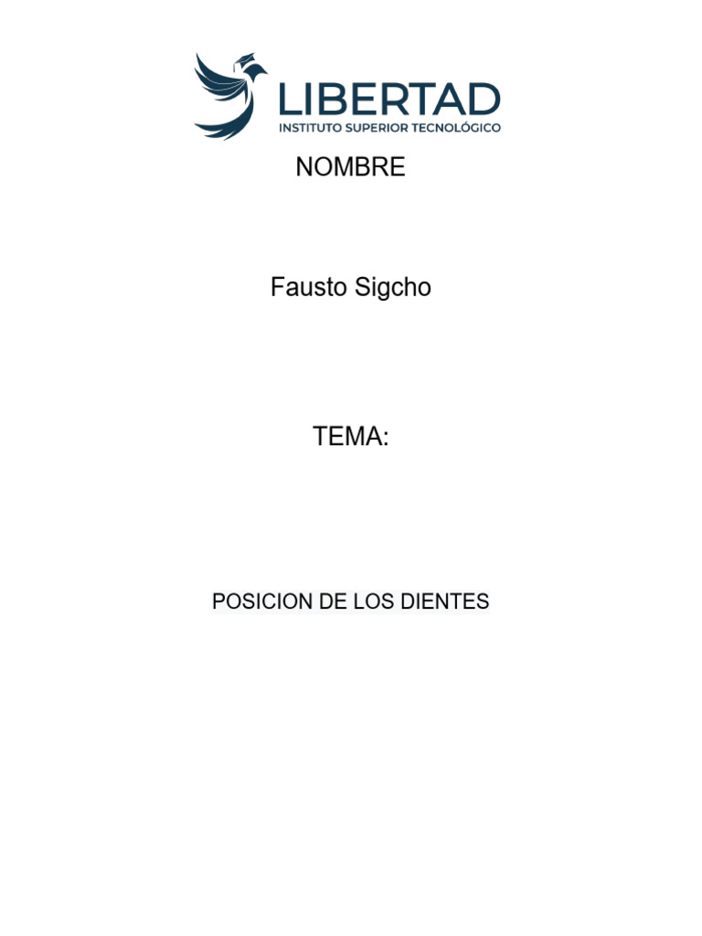 Posicion Dientes | PDF | Dentadura postiza | Anatomia dental