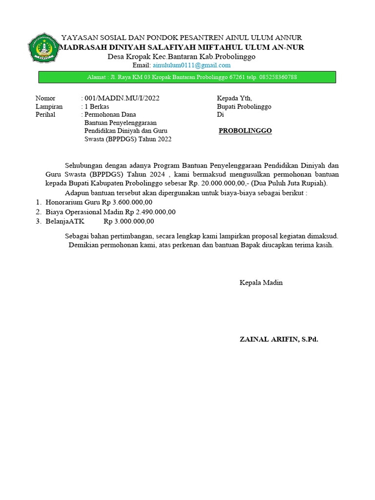 Proposal Bosda 2024 | PDF