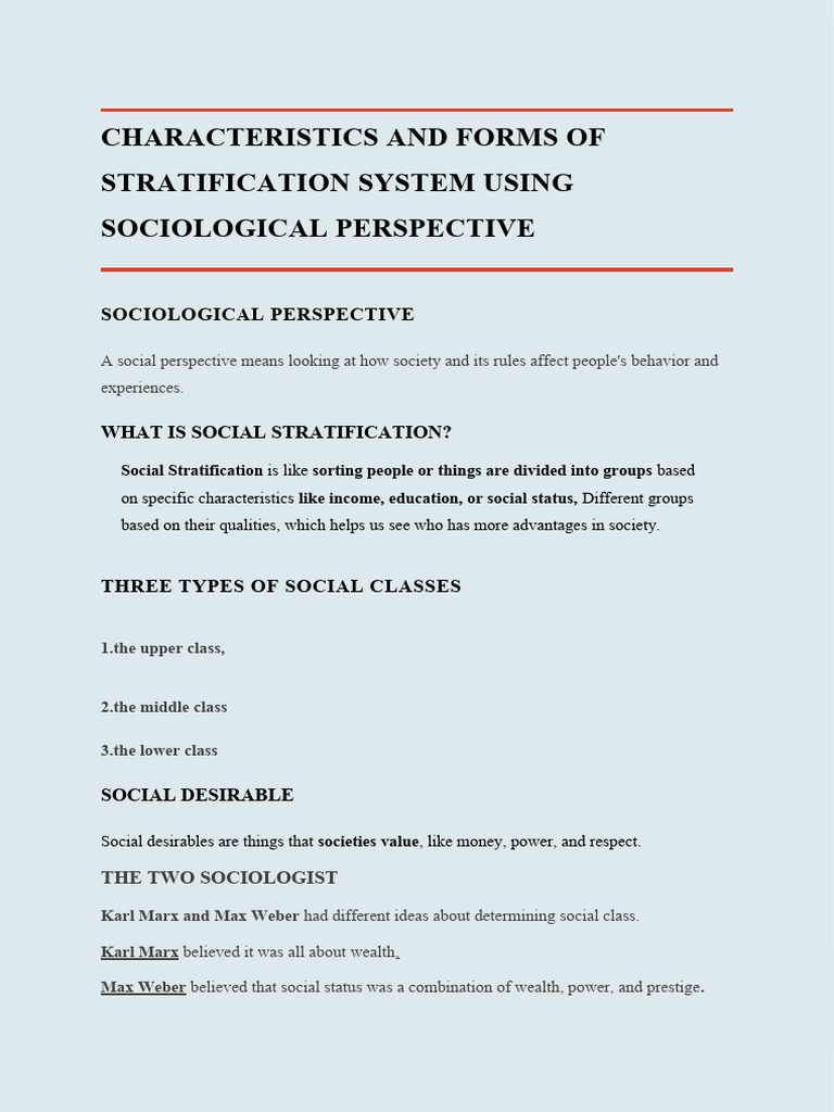 characteristics-and-forms-of-stratification-system-using-sociological