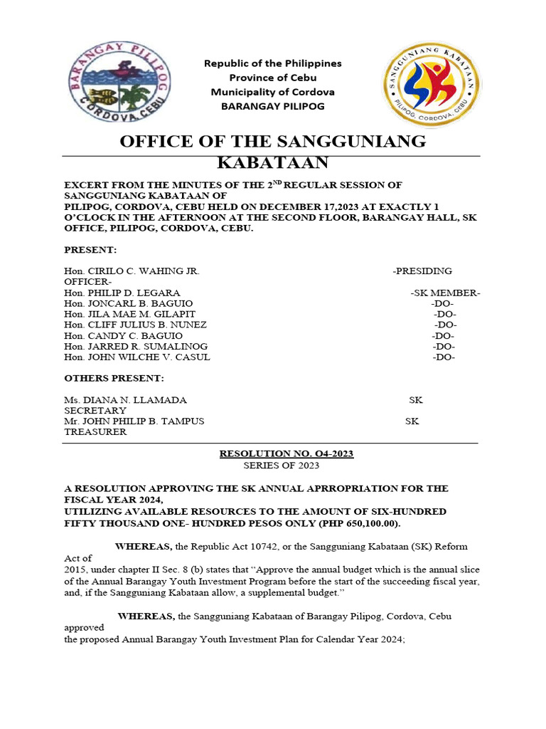 Resolution 4 | PDF | Government