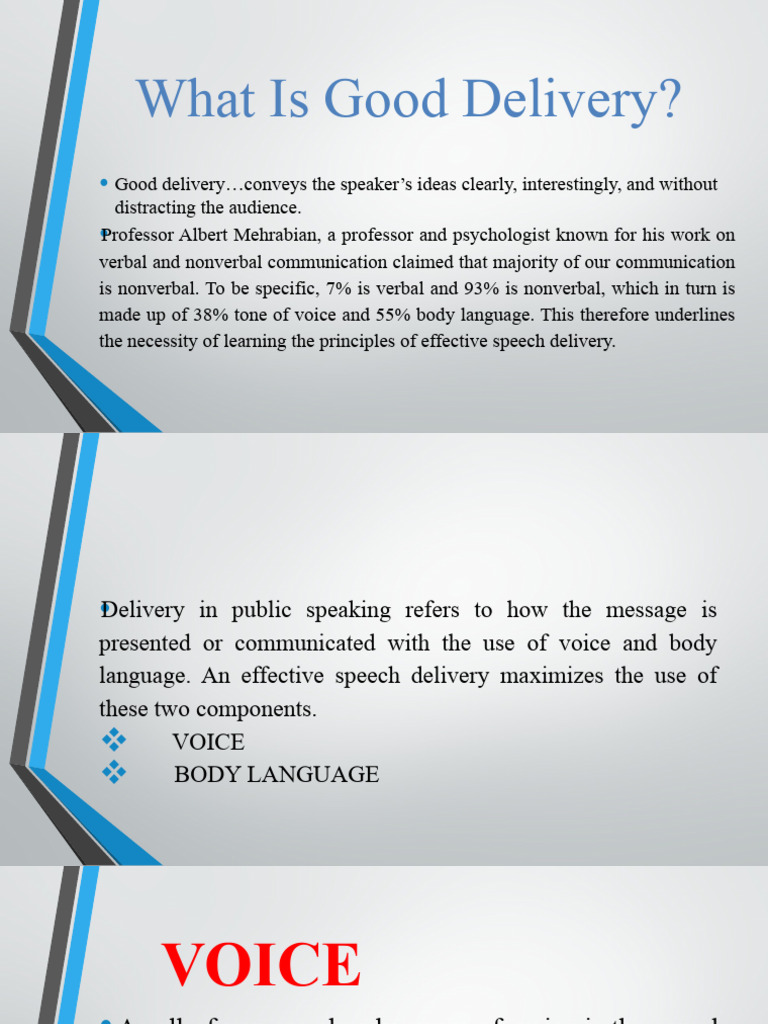 Principles of Effective Speech Delivery | PDF | Human Voice | Speech