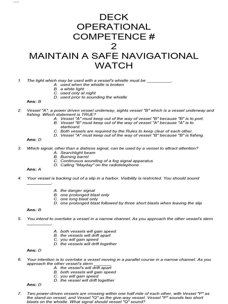 Deck Opt C2 | PDF | Port And Starboard | Ships