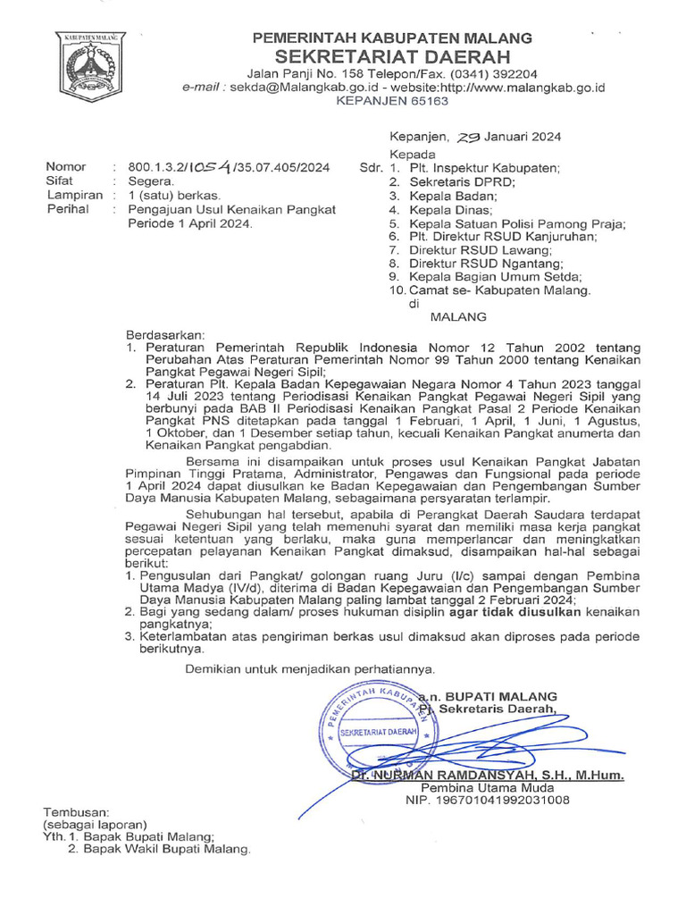 Surat Edaran KP 1 April 2024 | PDF