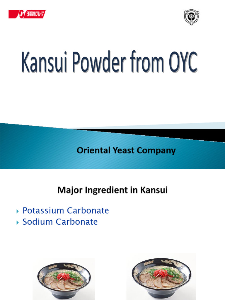 Kansui Powder | PDF | Chemistry