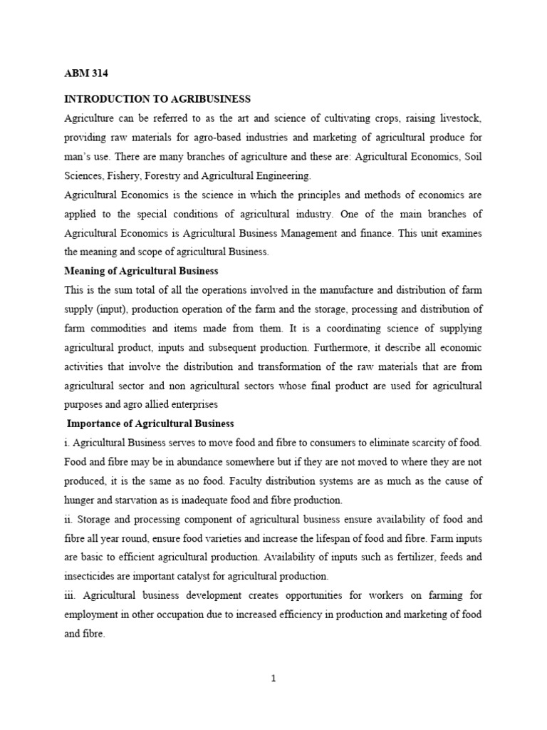 ABM 314 New Note | PDF | Limited Liability | Agriculture
