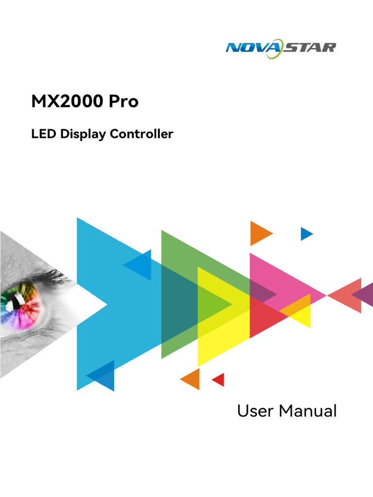 MX2000 Pro LED Controller Manual | PDF | Display Resolution | Menu (Computing)
