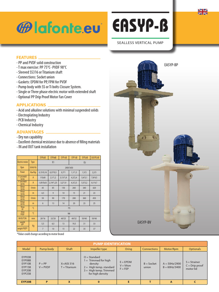 Easyp-B (En) | PDF | Pump | Physical Sciences