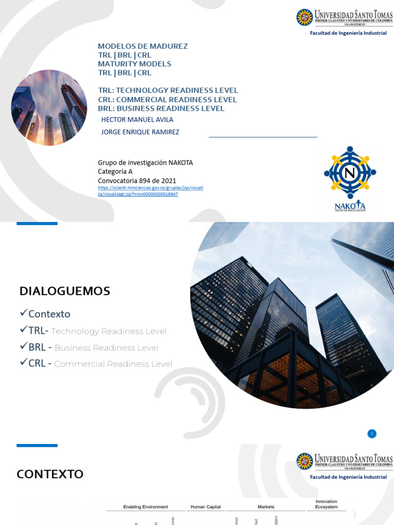 Modelos de Madurez: TRL, BRL y CRL | PDF | Ingeniería | Business