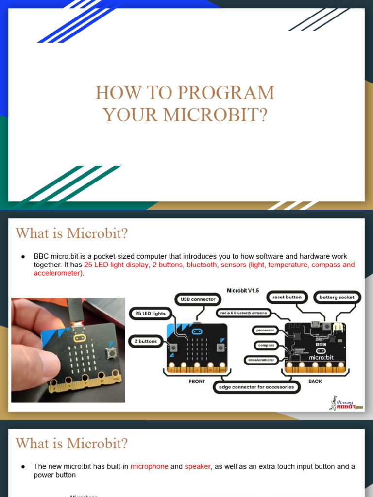 Microbit Programming Guide | PDF