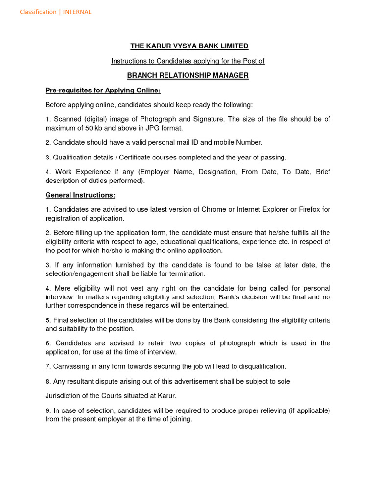 Instruction To Apply - BRM | PDF | Computing