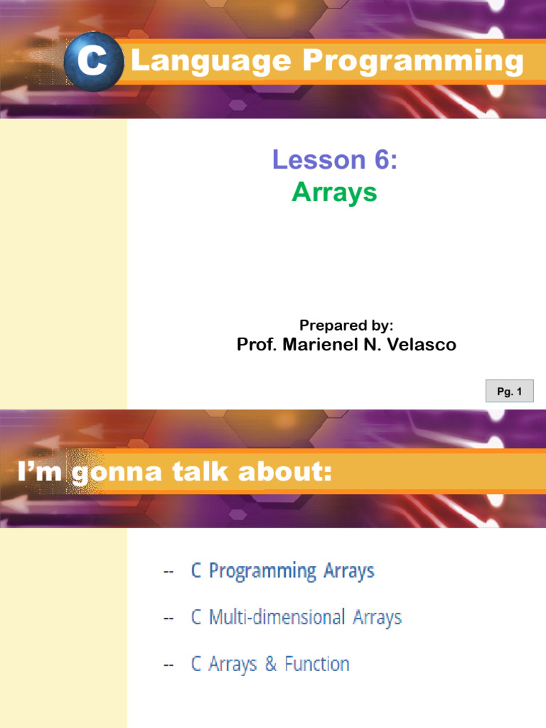 C Lesson#6 (Fin) | PDF | Algorithms And Data Structures | Computer Data