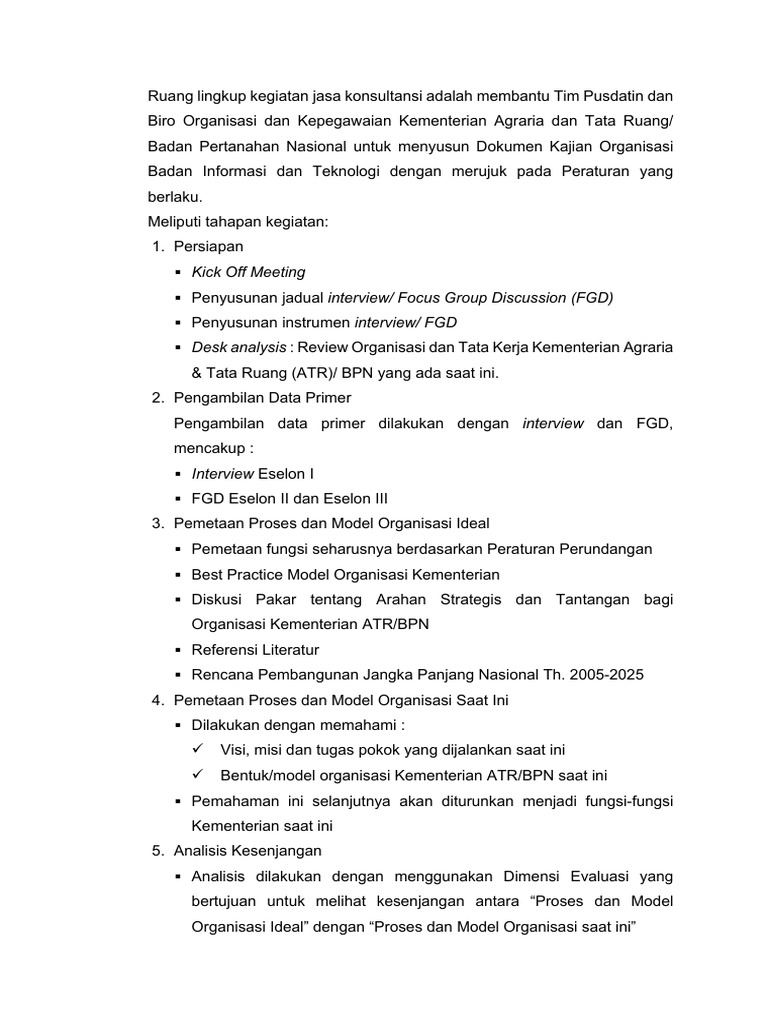 Contoh Deskripsi Pekerjaan | PDF