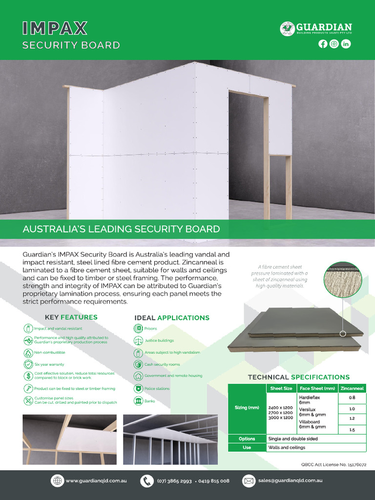 Sheet Sizes for Zincanneal & Hardieflex | PDF