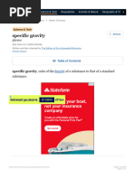 Physics: Convert Specific Gravity to Weight | PDF | Weight | Density