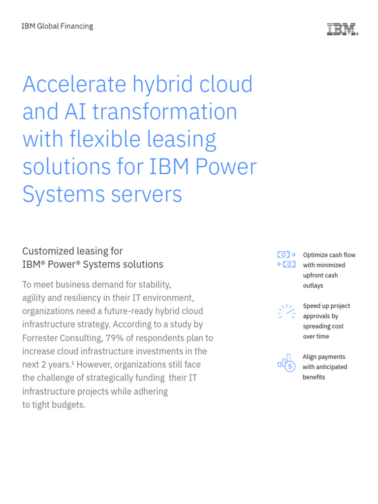 Accelerate Hybrid Cloud and AI Transformation With Flexible Leasing ... Accelerate Hybrid Cloud and AI Transformation With Flexible Leasing ...