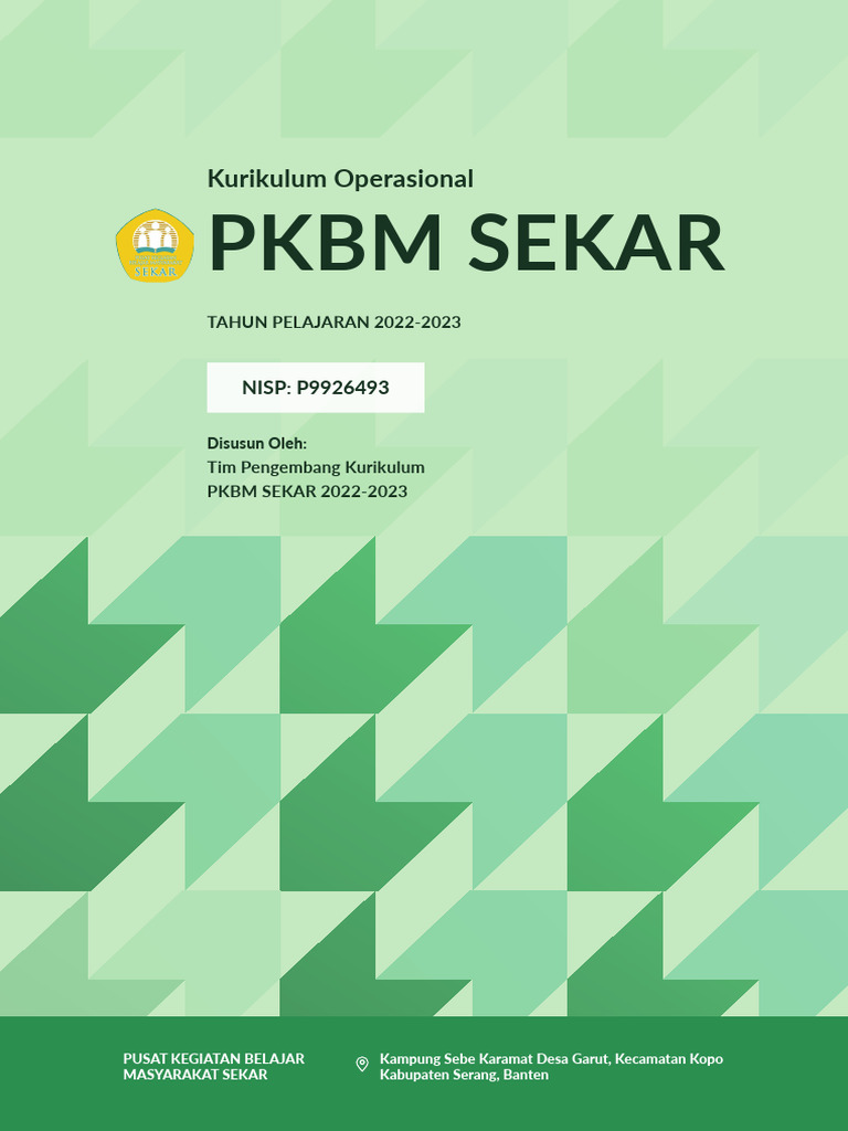 Kurikulum Operasional PKBM Sekar 2022-2023 | PDF