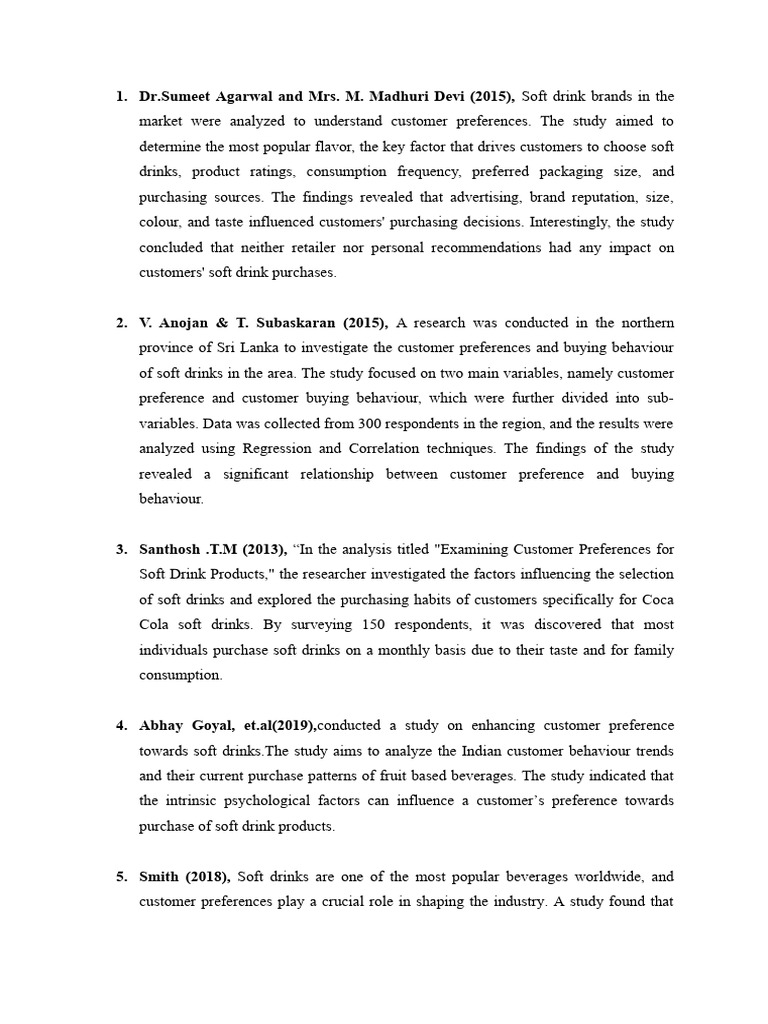 Chandru Review | PDF | Soft Drink | Drink