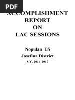 LAC Session Minutes-Narrative Report | PDF | Educational Technology ...