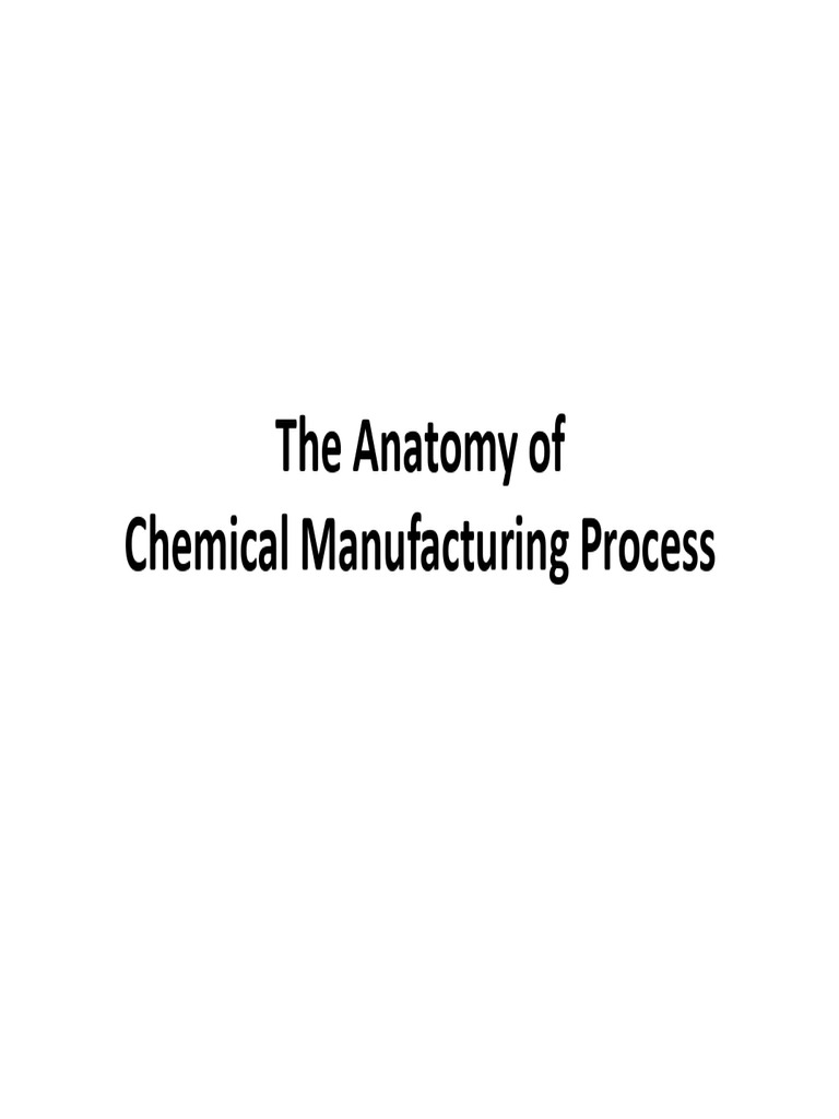 5_Anatomy of a Chemical Process | PDF | Chemical Reactor | Chemical ...