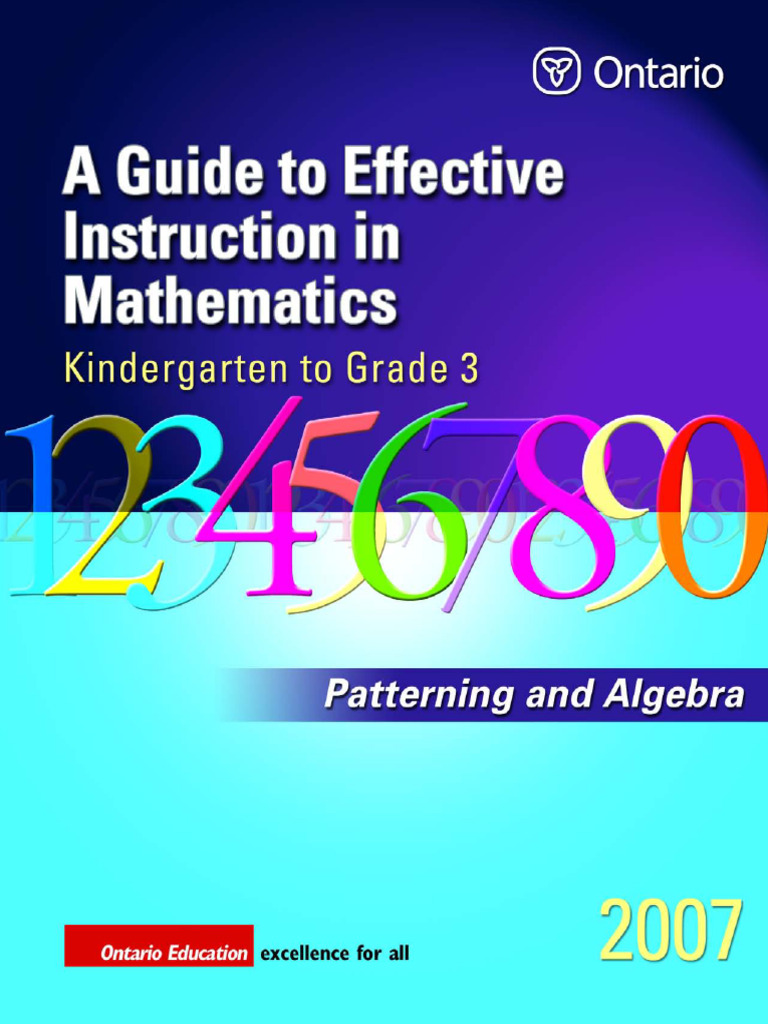Patterning and Algebra K-3 | PDF | Pattern | Mathematics