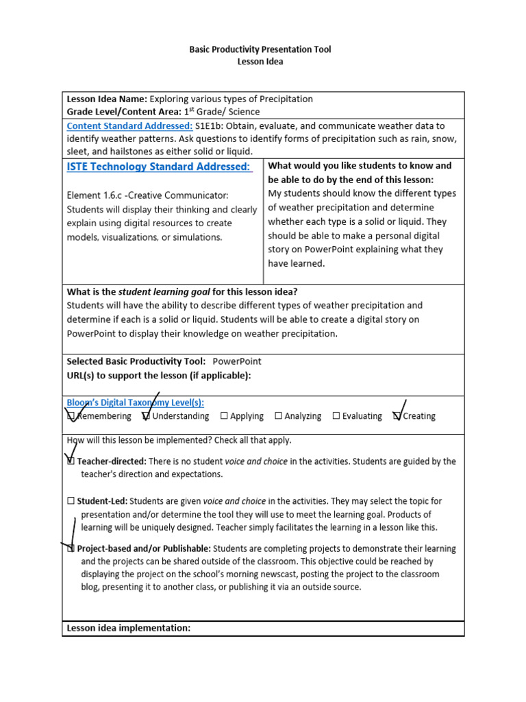 PDF Basic Productivity Lesson | PDF | Project Based Learning | Cognition