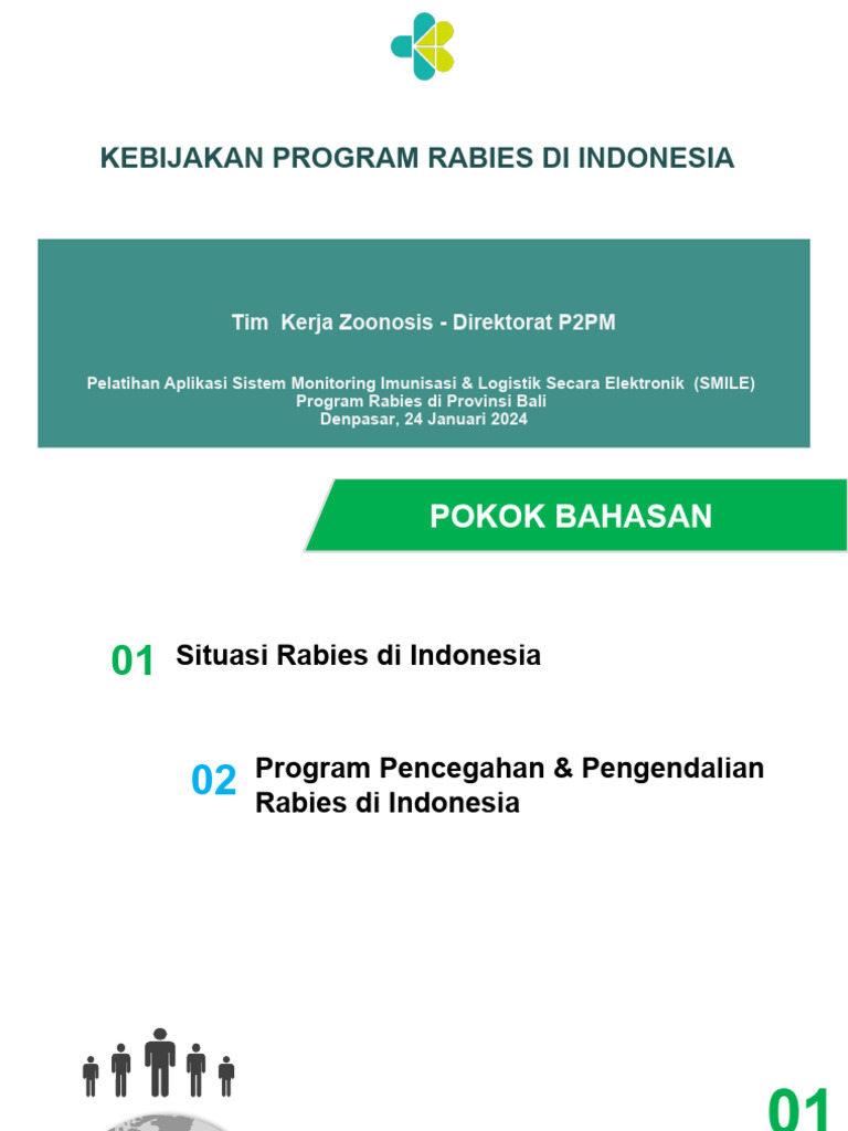 Kebijakan Program Rabies Di Indonesia - Denpasar 24 Jan'24 | PDF