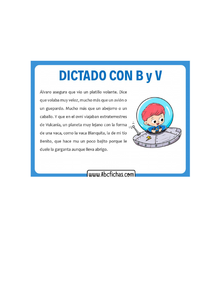 Dictado V y B | PDF
