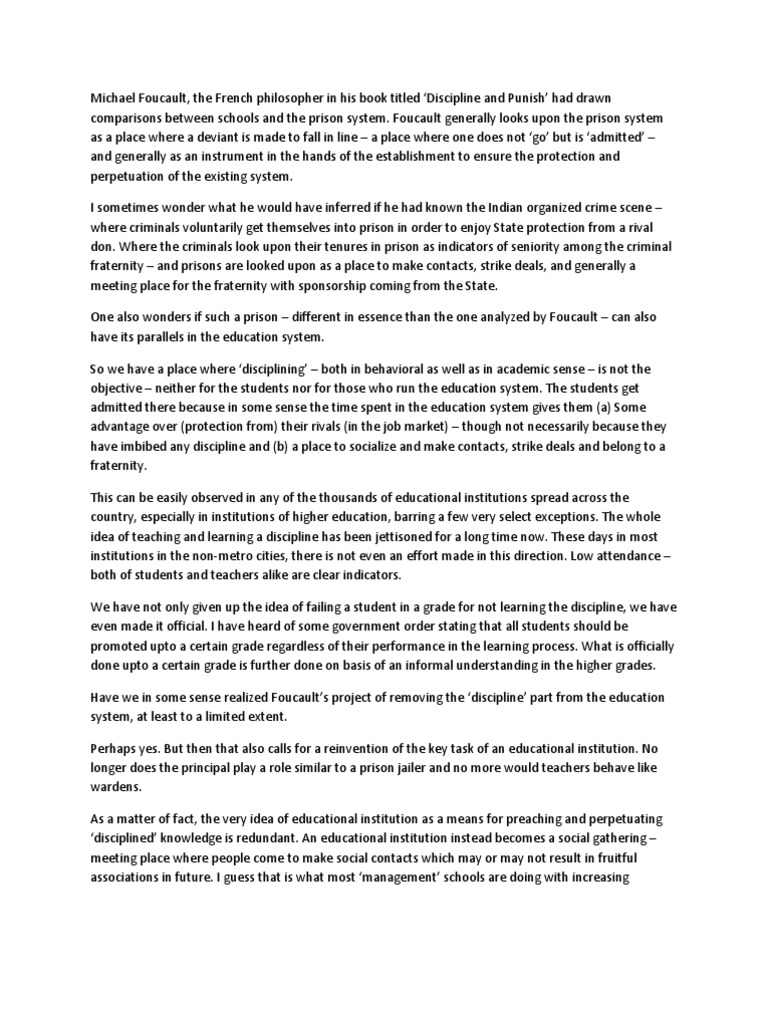 Foucault's Prison | PDF | Prison | Michel Foucault