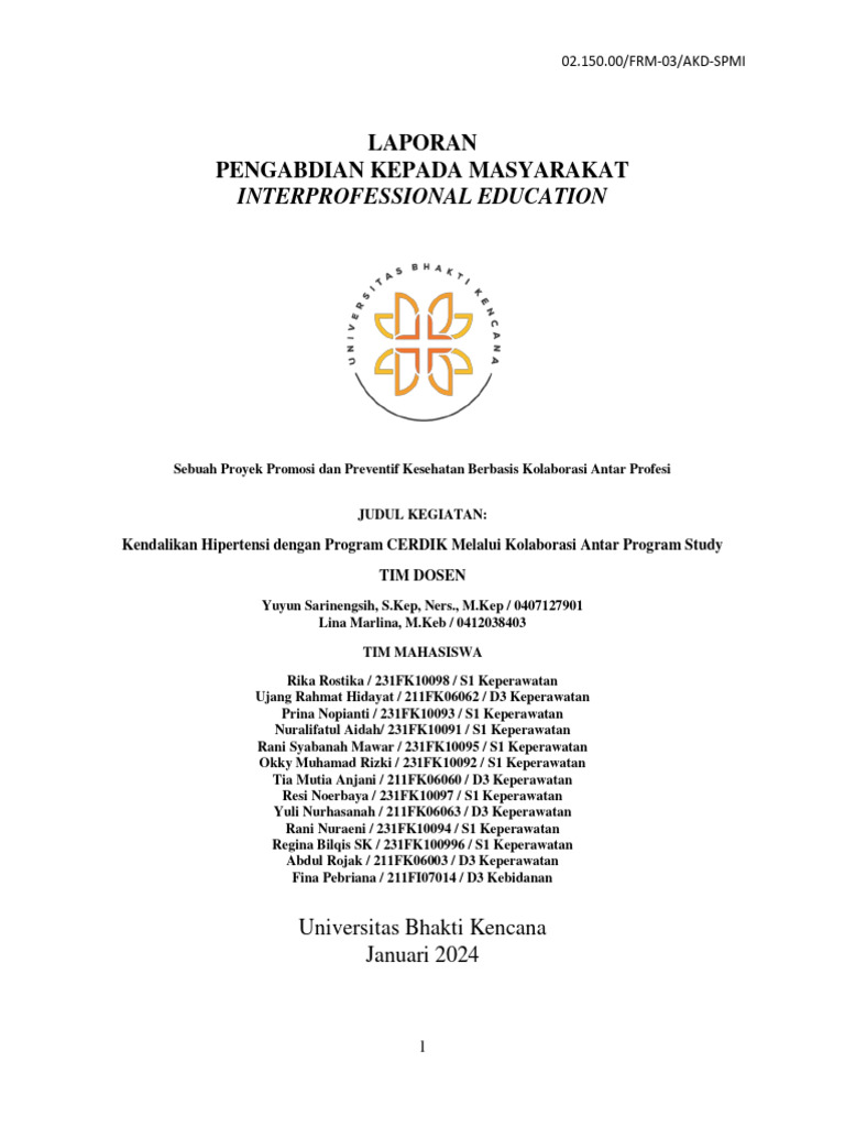 FORMAT LAPORAN IPE FIX KEL15 Selesai Revisi | PDF