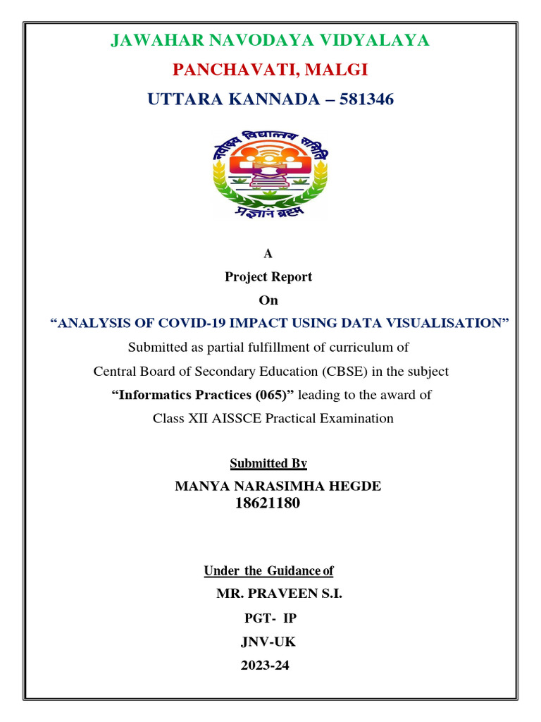 Manya IP Project | PDF | Python (Programming Language) | Input/Output