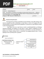 Learning Activity Sheet Araling Panlipunan 6 | PDF