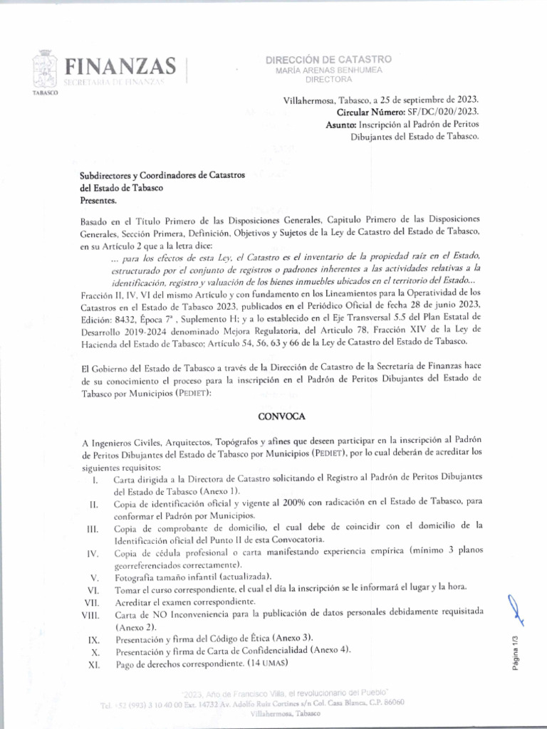 Circular 020-2023 | PDF