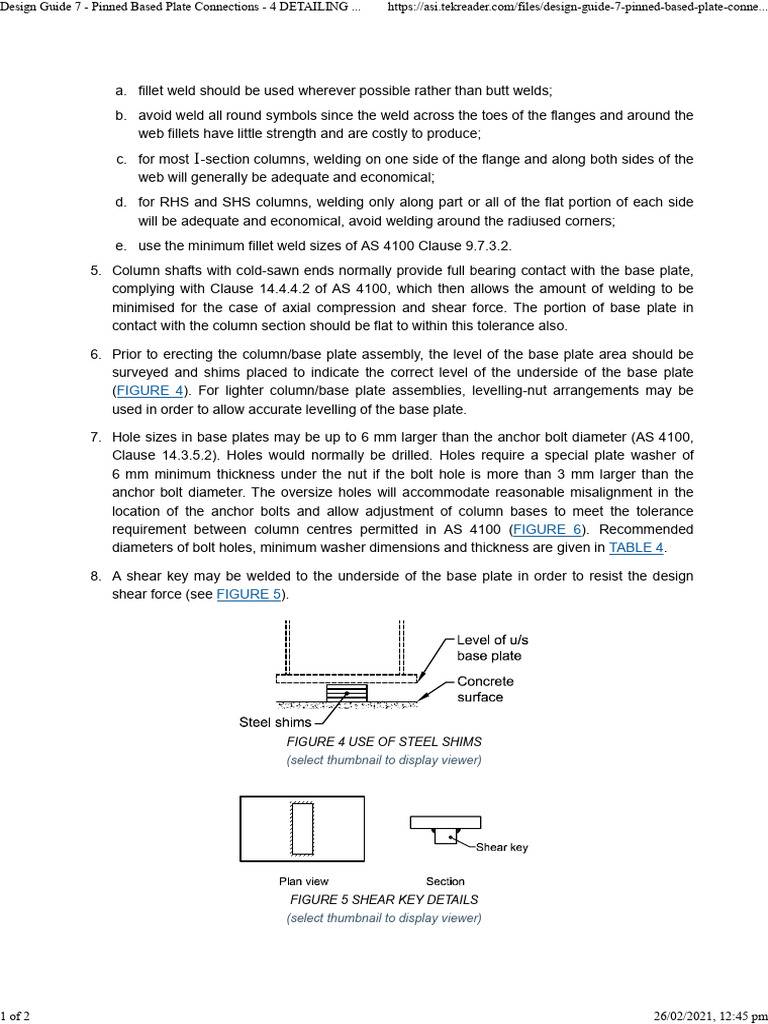 Design Guide 7 - Pinned Based Plate Connections - Design Guide 7 ...