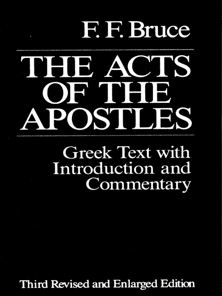 The Acts Of The Apostles The Greek Text With Introduction And
