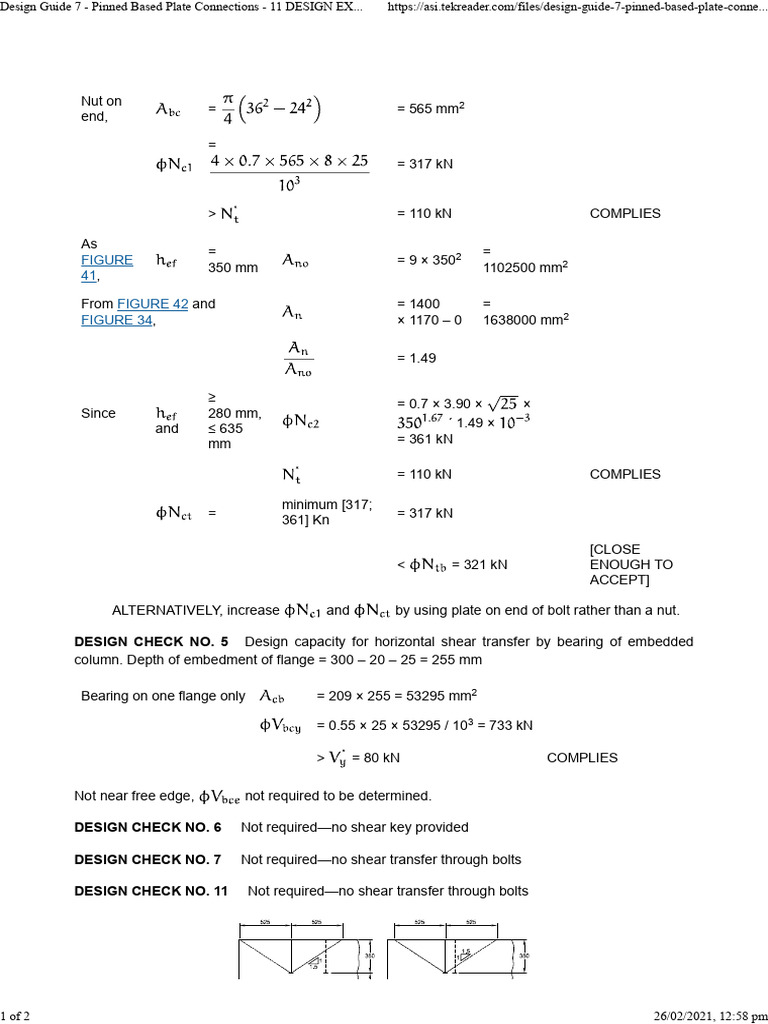 Design Guide 7 - Pinned Based Plate Connections - Design Guide 7 ...