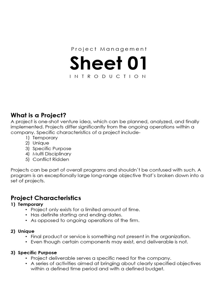 Project Management Basics | PDF | Project Management | Goal Project Management Basics | PDF | Project Management | Goal