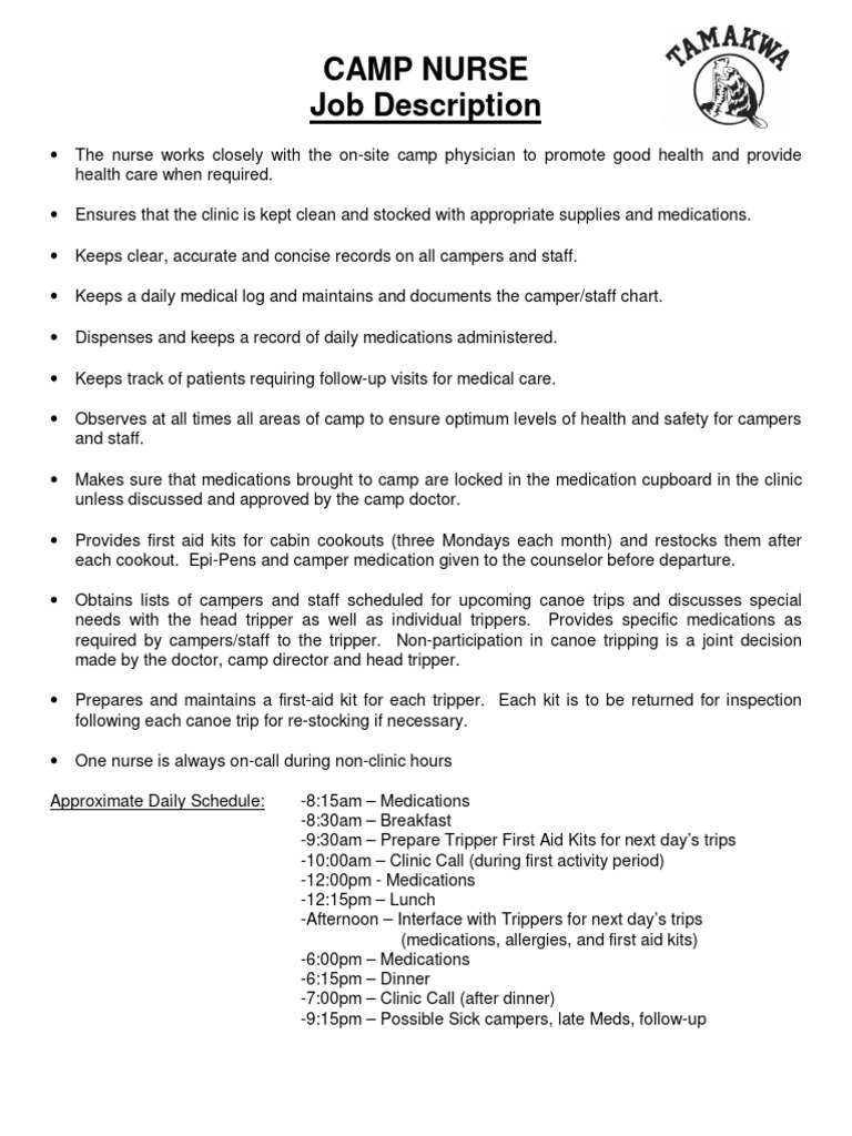 Nurse Job Description | PDF | Nursing | Health Care