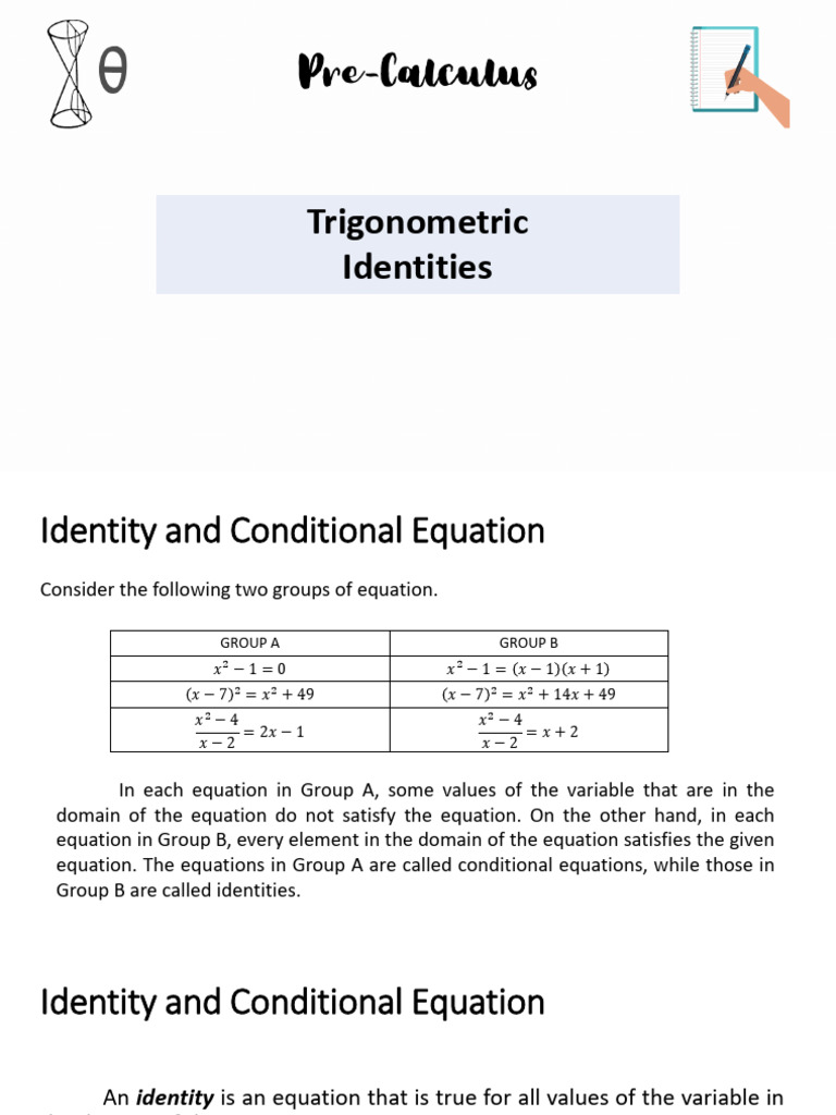 Trigonometric Identities Explained | PDF | Trigonometric Functions ...
