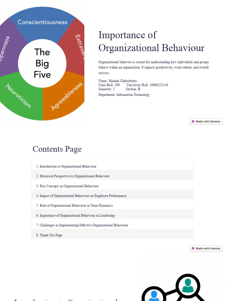 Organizational Behavior Insights | PDF | Organizational Behavior | Behavior