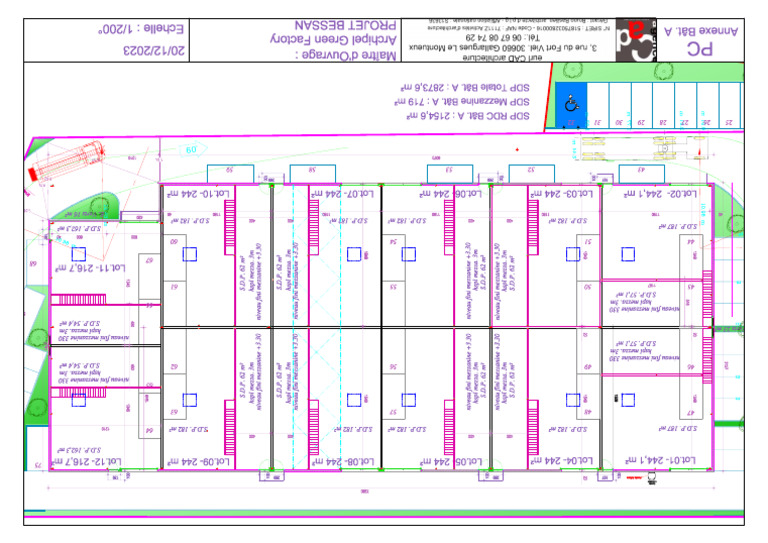 Projet BESSAN PC Annexe Plan Batiment A | PDF