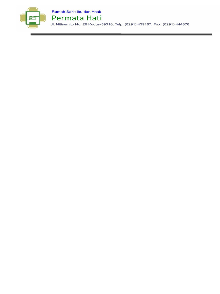 Kop Surat Rsia Permata Hati | PDF