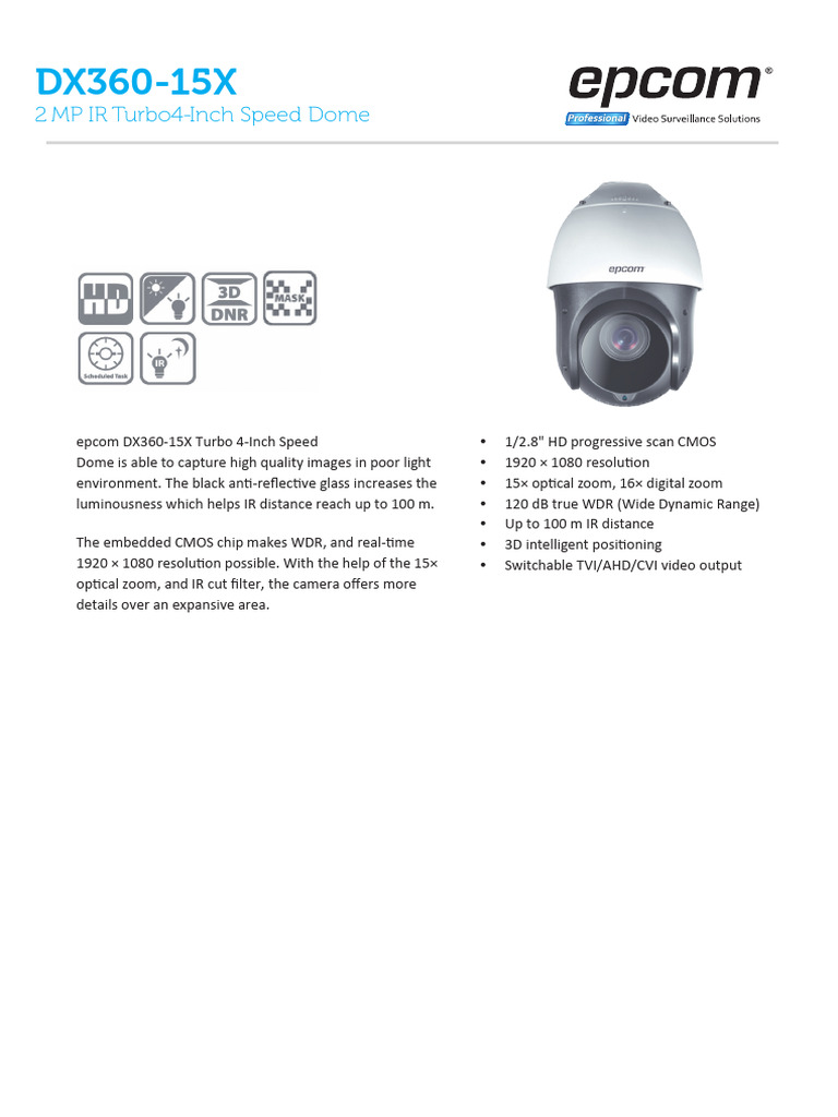 Especificaciones Tecnicas DX360-15X | PDF | Image Stabilization ...