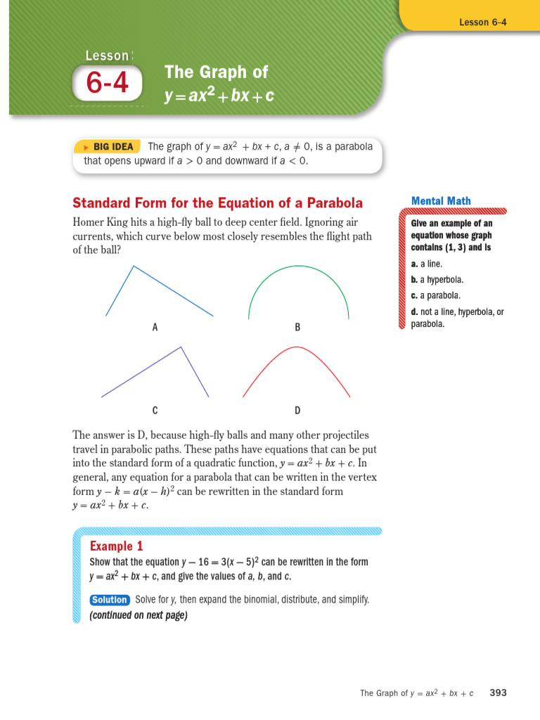 393 SMP Seaa C06L04 | PDF | Quadratic Equation | Elementary Mathematics