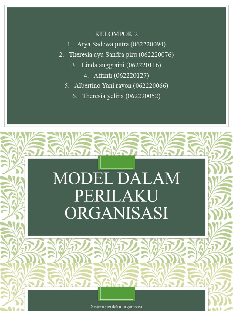 Perilaku Organisasi | PDF